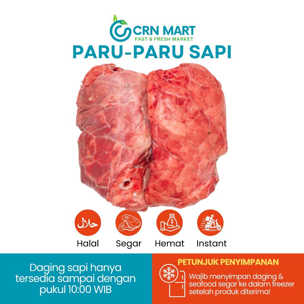 Jual CRN MART - Paru Sapi/Paru-Paru Sapi Segar/Paru Sapi Fresh | Shopee ...