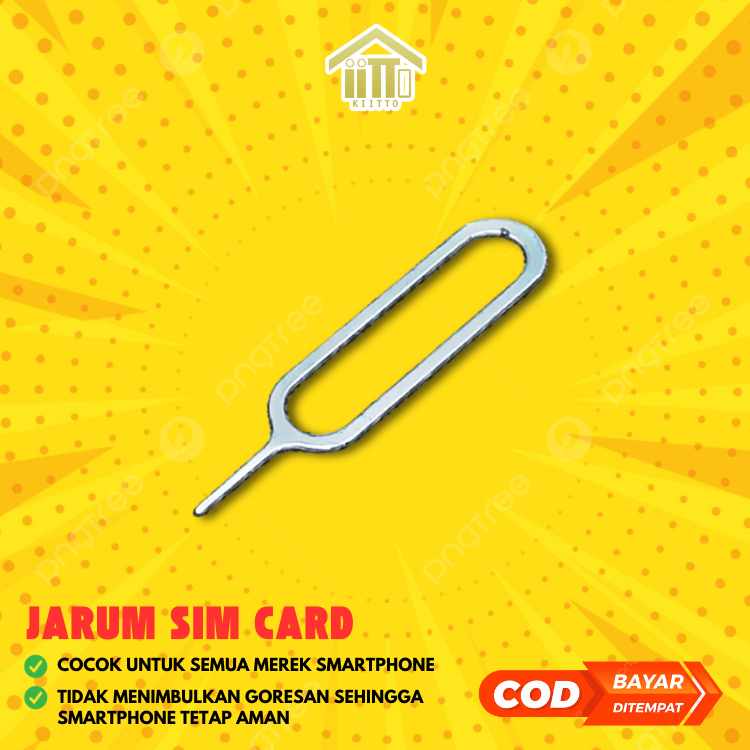 Jual JARUM TUSUKAN SIM CARD HP ANDROID DAN IPHONE / SIM CARD EJECTOR ...