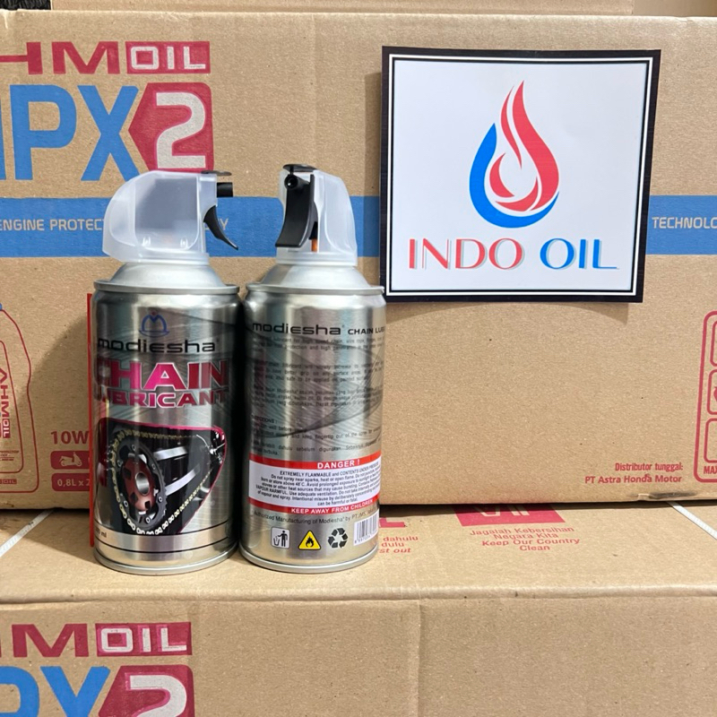 Jual CHAIN LUBE | PELUMAS MINYAK RANTAI MODIESHA 300ML | Shopee Indonesia