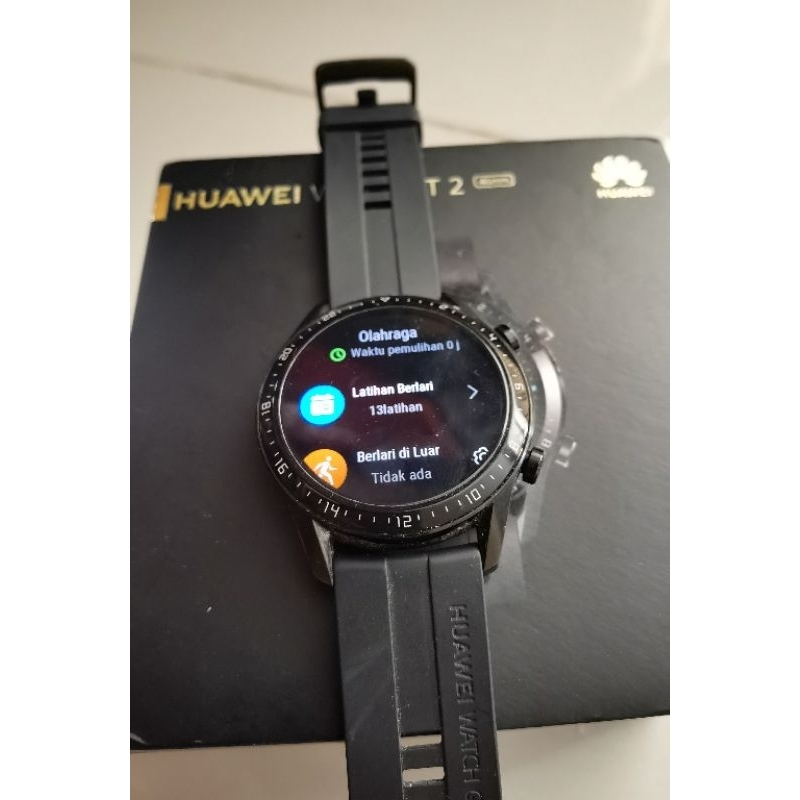 Jual Huawei Watch GT 2 black lengkap, jam tangan smartwatch | Shopee ...