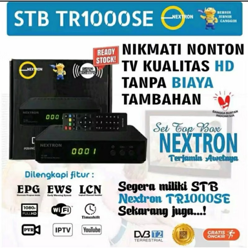 Jual SET TOP BOX NEXTRON MURAH/SET TOP BOX MINI BODY PLASTIK/STB RESMI ...