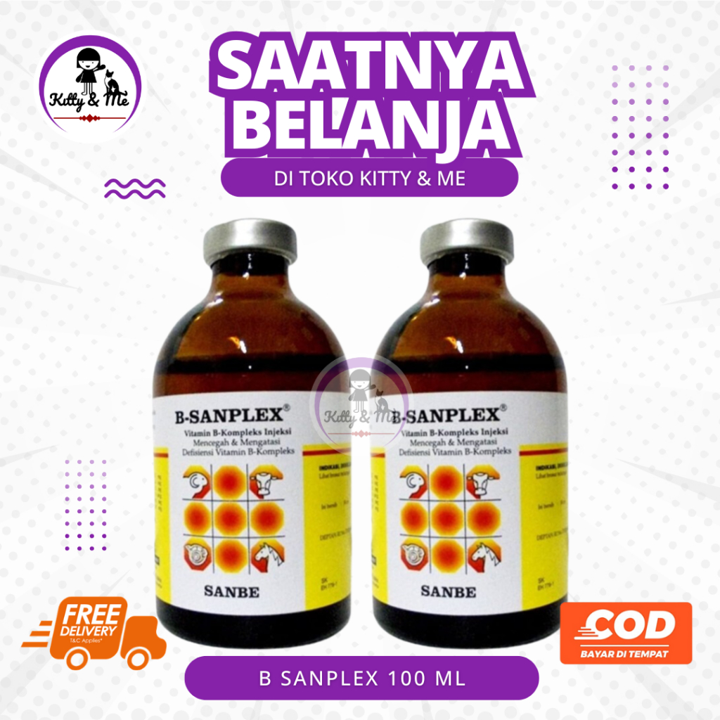 Jual B SANPLEX 100 ML DAN 50 ML - Vitamin B Kompleks Hewan Ternak ...