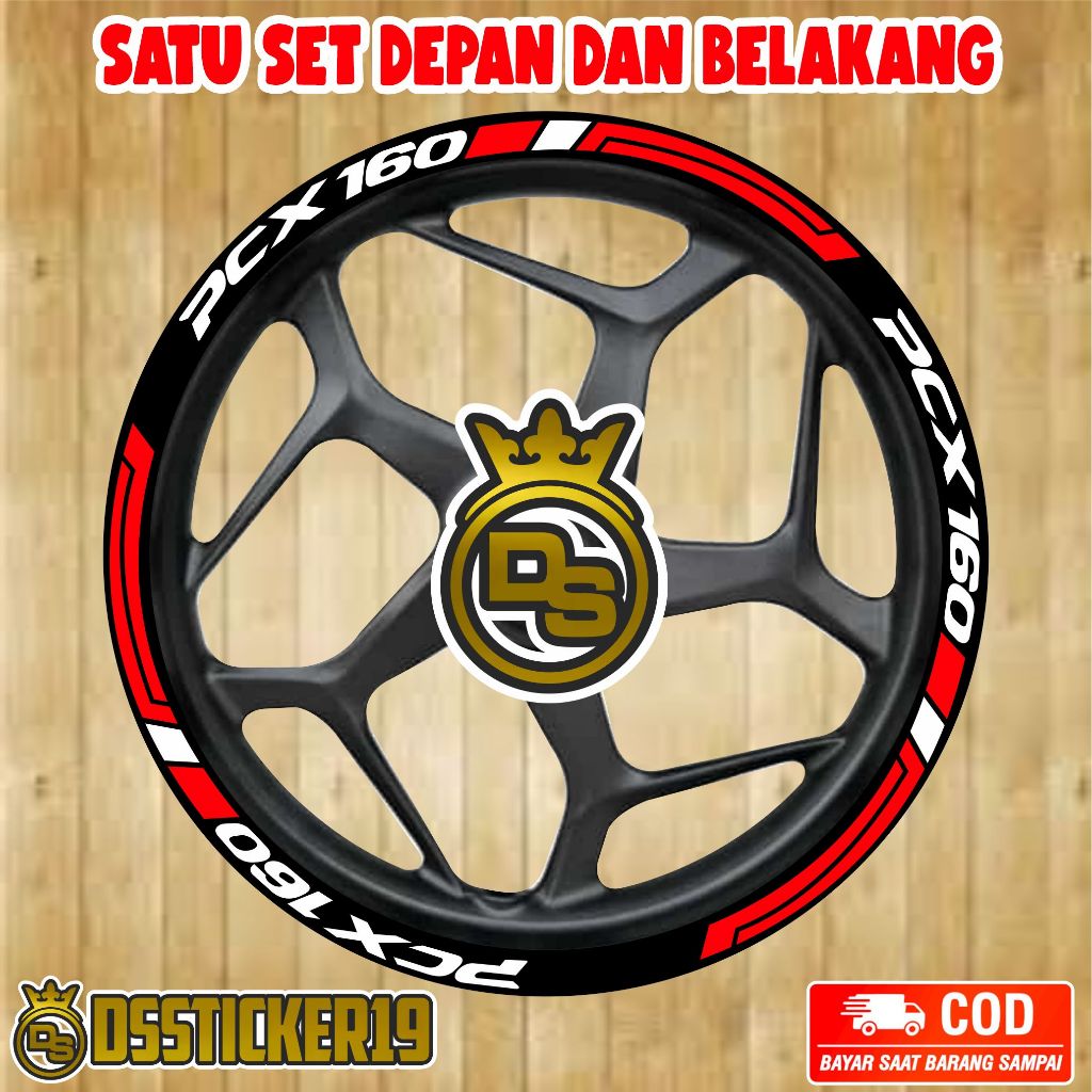 Jual STIKER VELG HONDA PCX 160 NEW DESIGN STICKER PELK PCX 160 ...