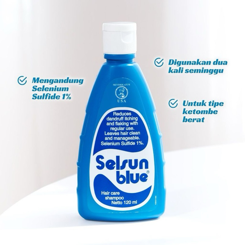 Jual SELSUN Blue Shampoo 120ml |Selsun Gold | Selsun Yellow |Selsun ...