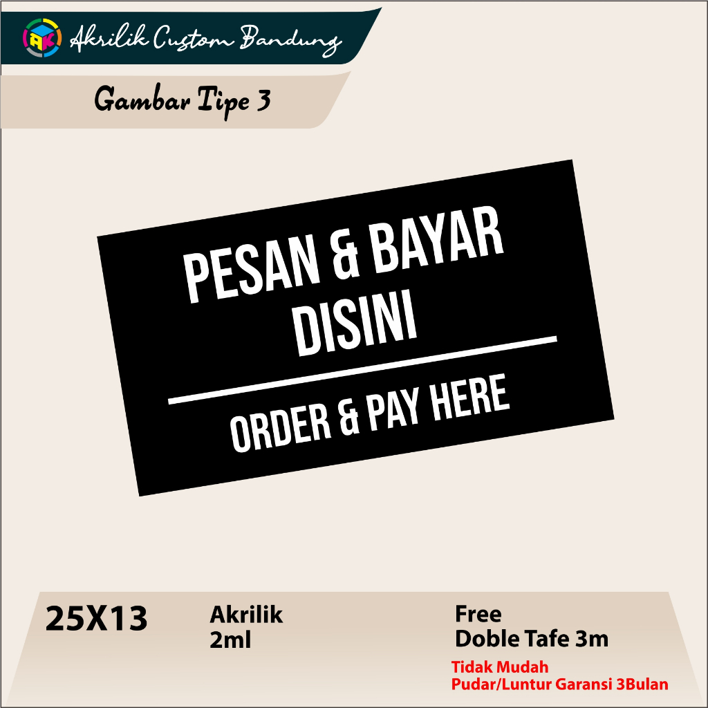 Jual Signage Terlengkap & Harga Terbaru Mei 2026 | Shopee Indonesia