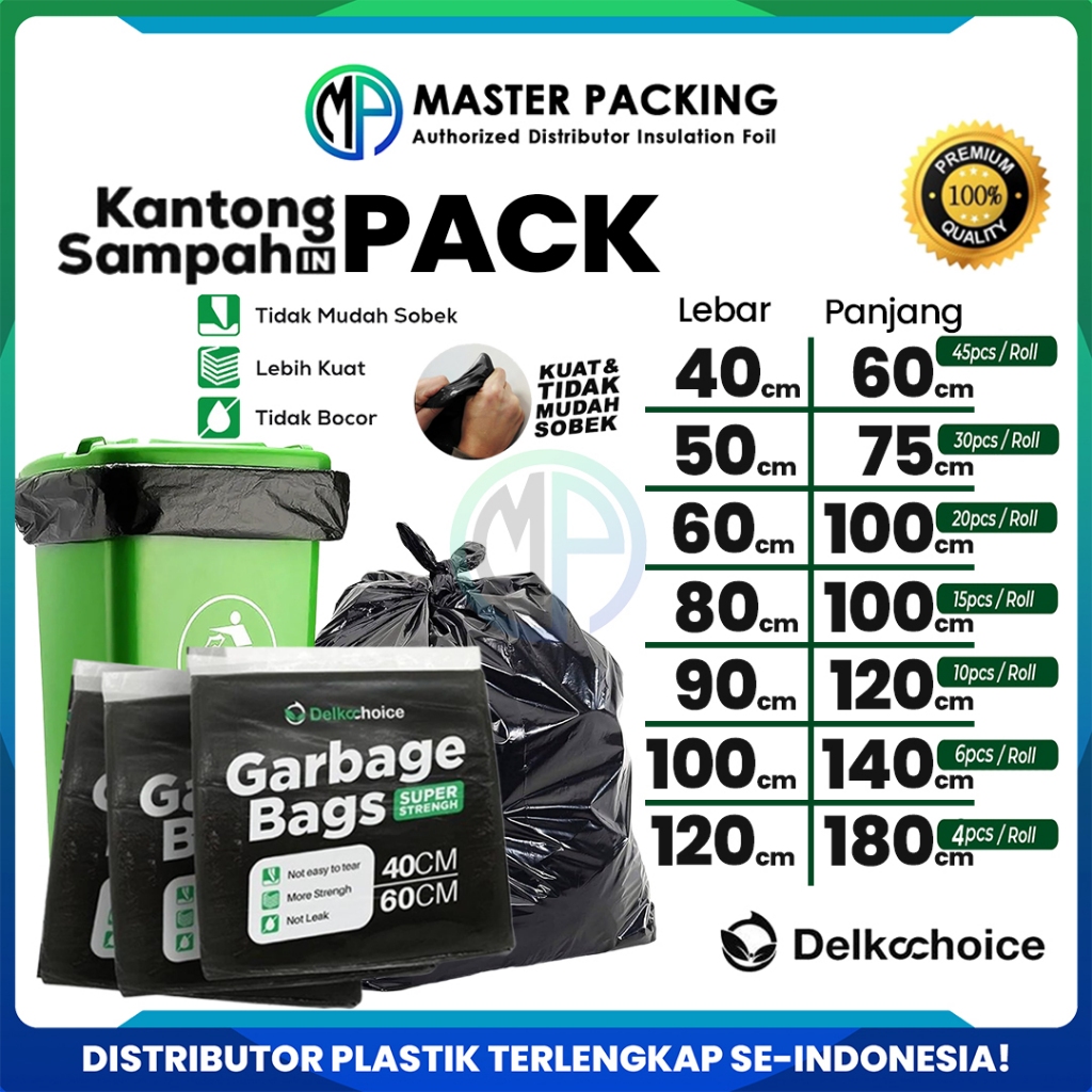 Jual Plastik Kresek Kantong Sampah / Plastic Trash Bag / Garbage Bag ...