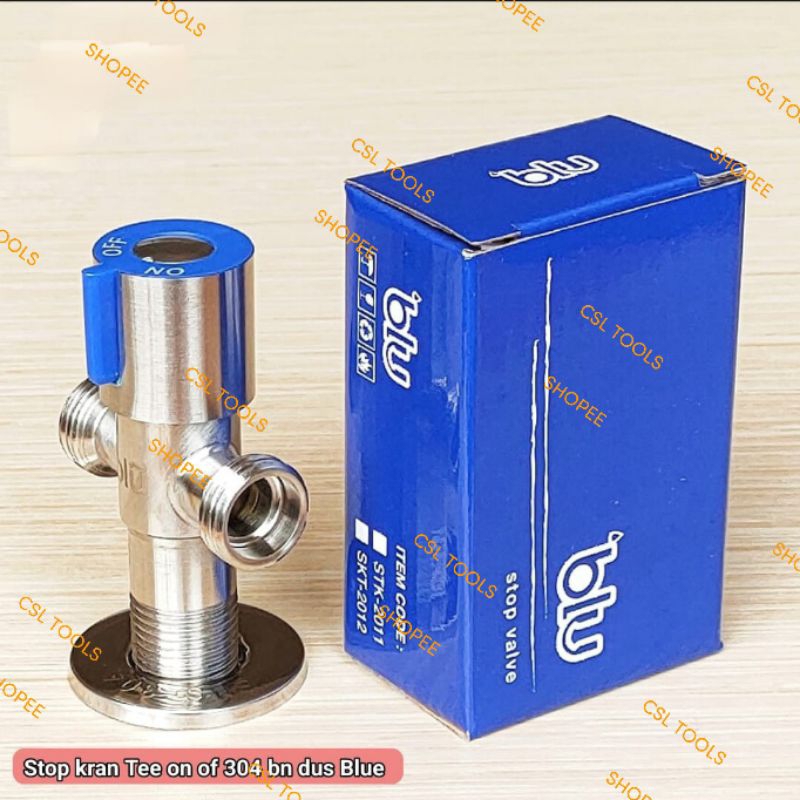 Jual Stop Kran Closet 2 Cabang Double / Kran Tee Shower Chrome BLU ...