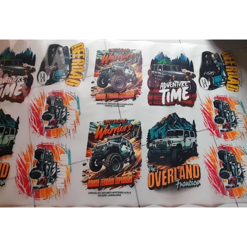 Jual Sablon dtf/Sablon setrika tema mobil jp A4 | Shopee Indonesia