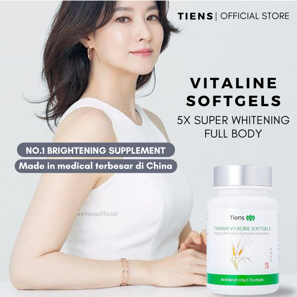 Jual VITALINE SOFTGELS - Tiens original vitamin kulit supplemen whitening pemutih seluruh tubuh ...