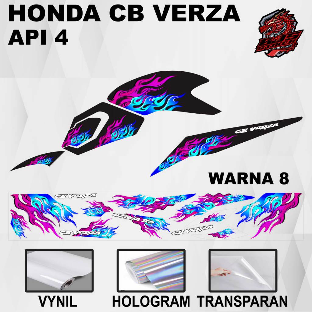 Jual Striping CB VERZA 150 api 4 - Stiker Sticker Decal CB VERZA 150 ...