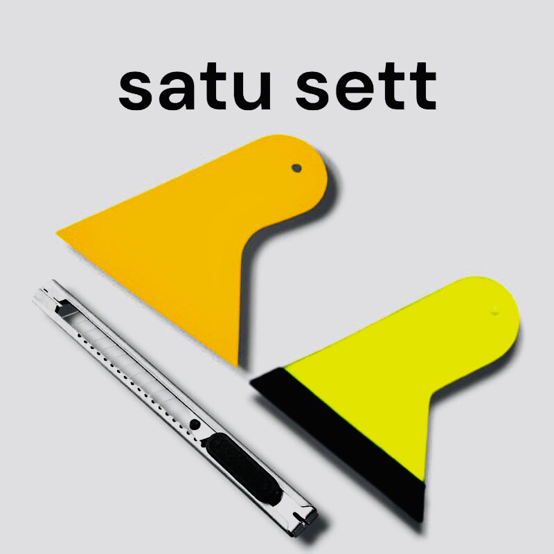 Jual 1 sett rakel alat pasang stiker/kaca film | Shopee Indonesia