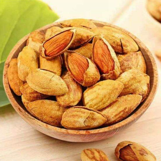 Jual Kacang Almond Roasted Milk Almon Kulit Cangkang panggang 1kg Oleh ...