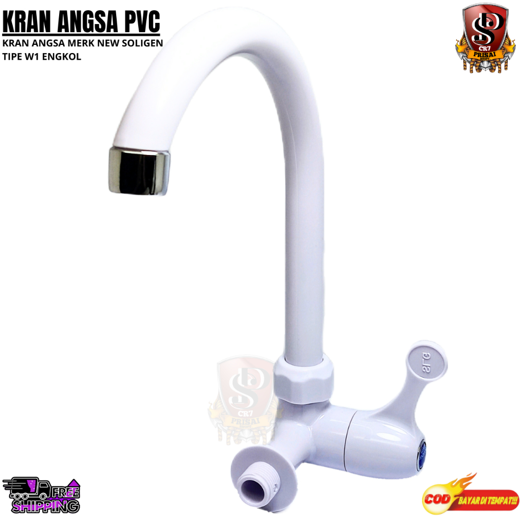 Jual Kran Angsa pvc Soligen Kran angsa Pvc Kran Wastafer Kran cuci ...