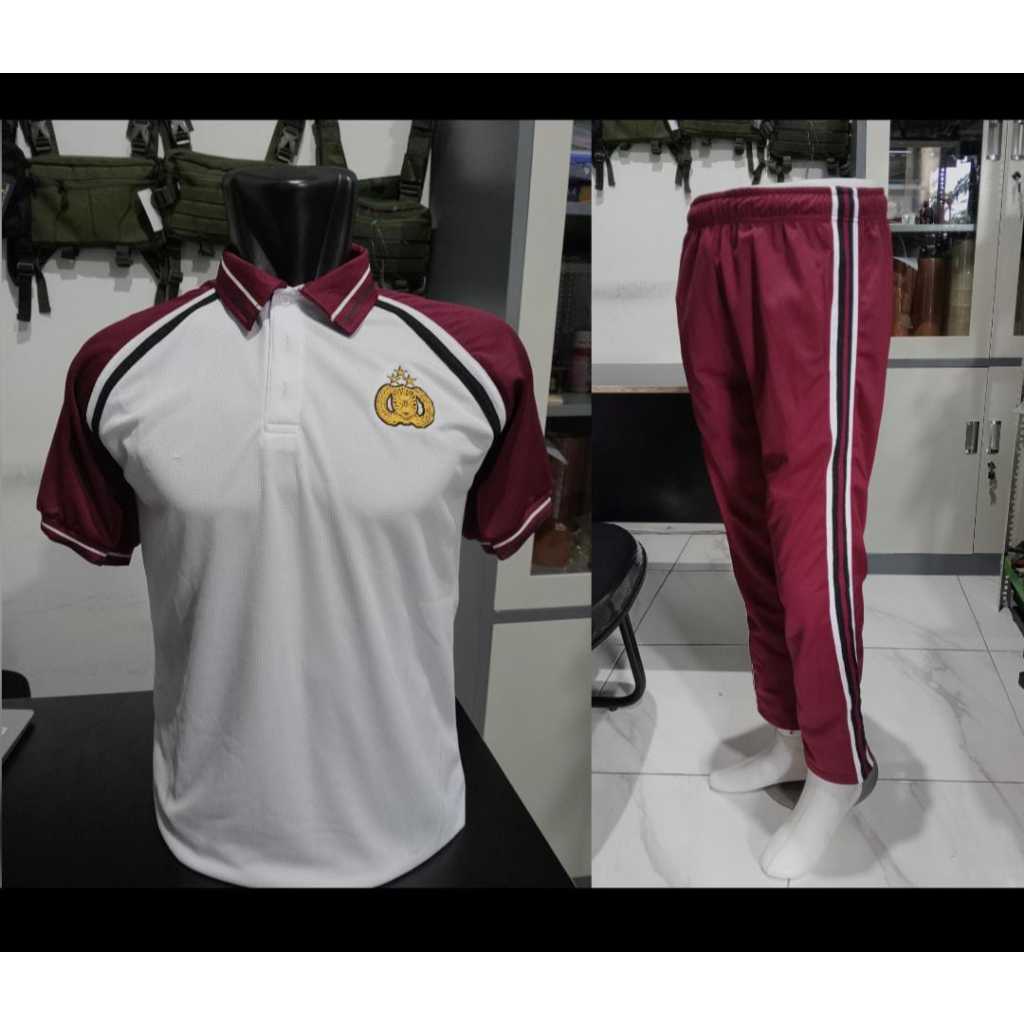 Jual BAJU TRAINING POLRI MERAH PUTIH | Shopee Indonesia