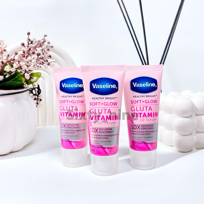 Jual VASELINE SOFT GLOW GLUTA VITAMIN SPF 20 BODY SERUM NIACINAMIDE ...