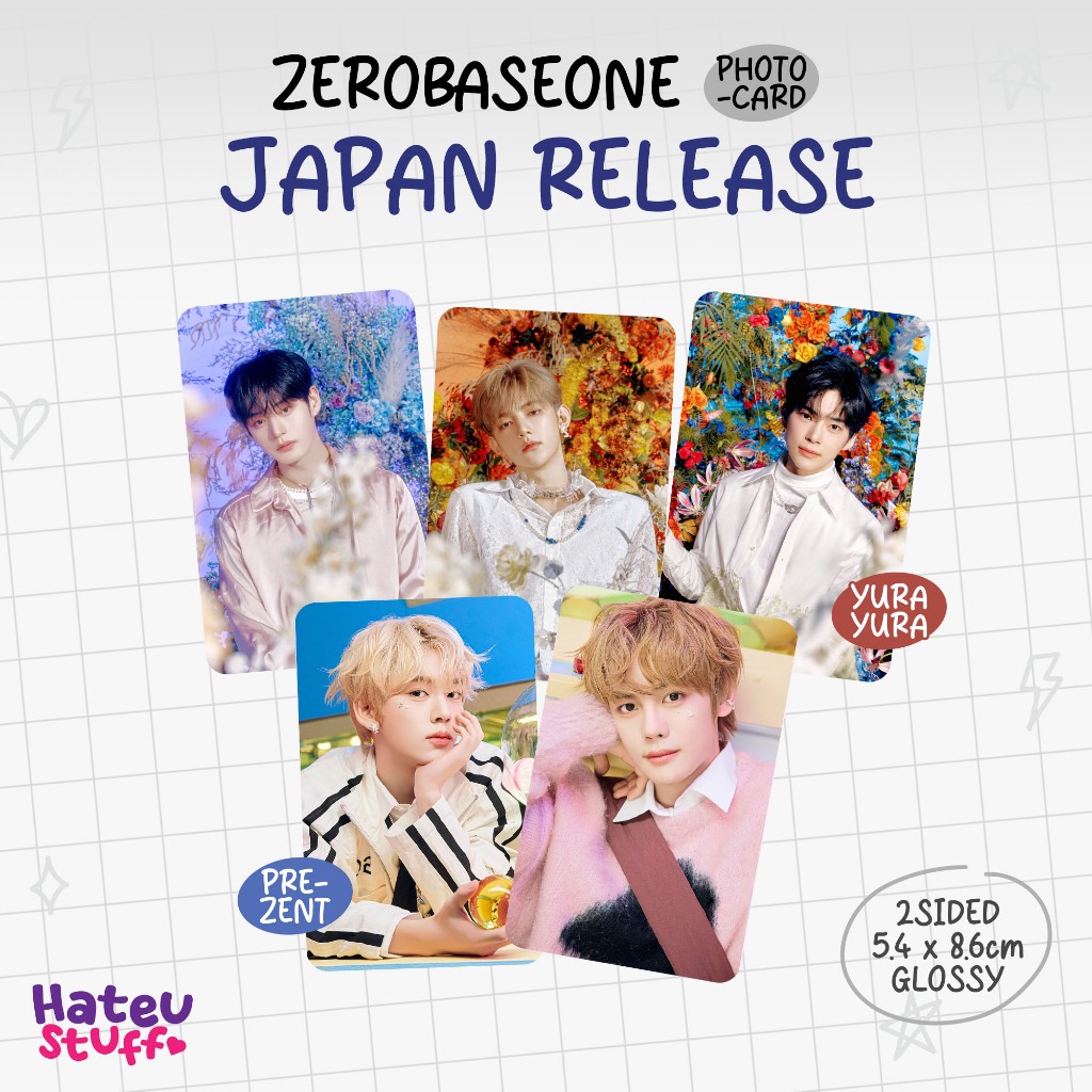 Jual ZEROBASEONE ZB1 Unofficial Photocard Japan Relase (Prezent, Yura Yura) + Selca | Shopee ...