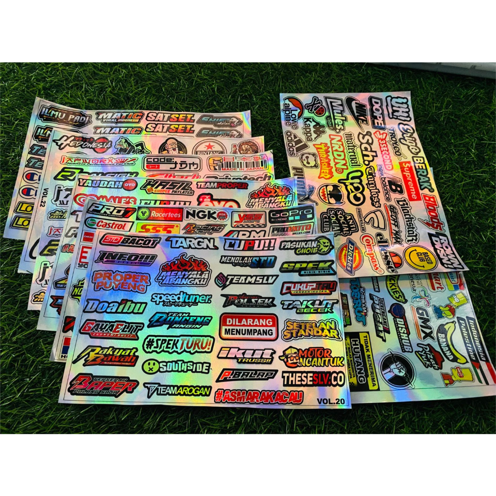 Jual Sticker Racing / Sticker pack/Sticker Sponsor/Sticker Motor ...