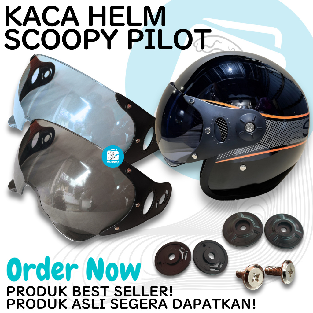 Jual Kaca Helm Honda Scoopy Pilot - Vortex Vision, AviatorShield ...