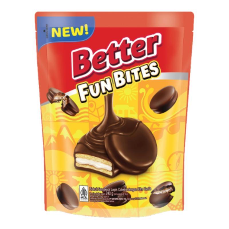 Jual Better Sandwich Biskuit Cokelat isi Krim Vanila 24 x 10 g | Shopee ...