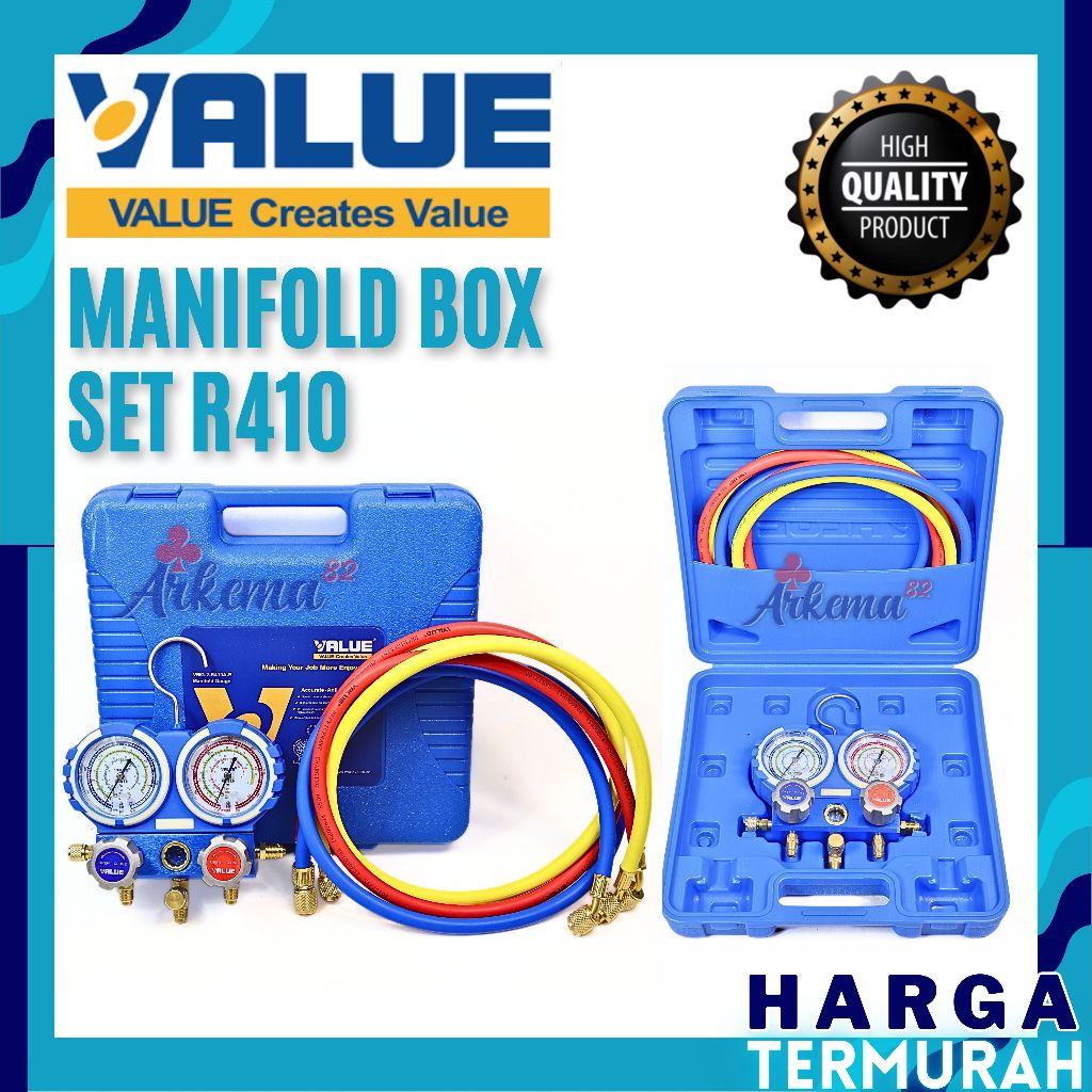 Jual MANIFOLD DOUBLE SET R410 VALUE | MANIFOLD DOUBLE R410A VALUE VMG-2 ...