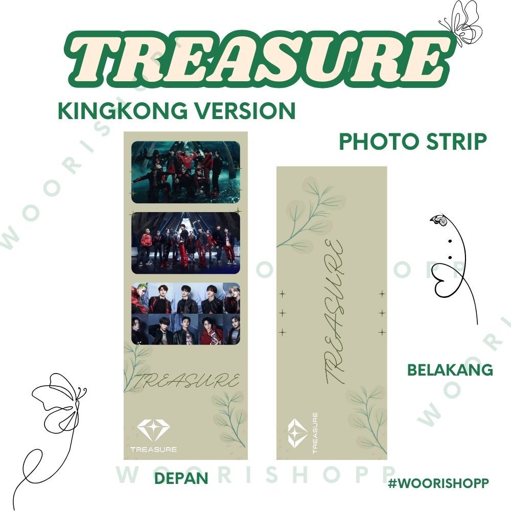 Jual PHOTO STRIP TREASURE KINGKONG 2SISI (HARGA 1 PCS + LAMINASI 2 SISI) WOORI FOTO STRIPS JPOP ...