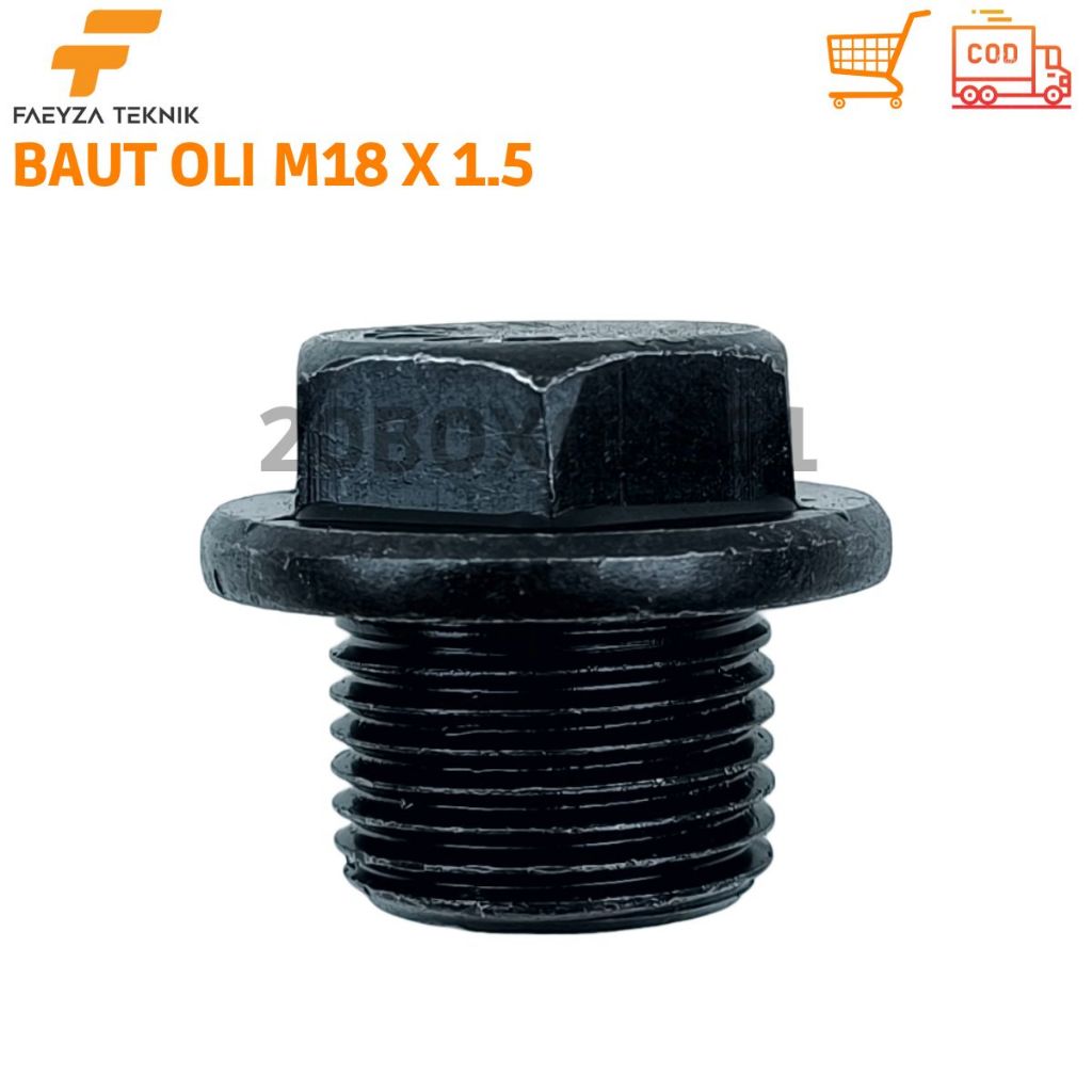Jual Baut Tutup Oli M18 x 1.5 Baut Oli Mesin 18mm Kunci 19 | Shopee ...
