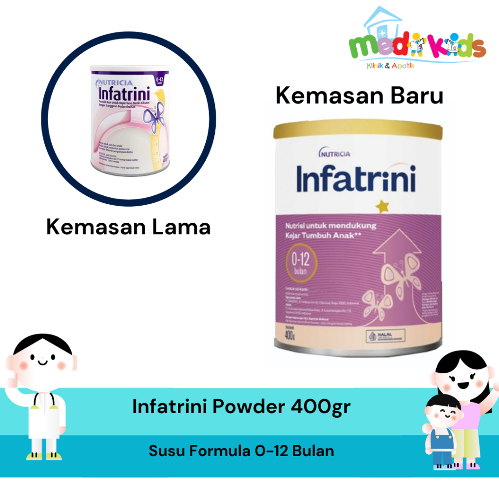 Jual Nutricia Infatrini Powder 400 gram - Susu Formula 0-12 Bulan ...