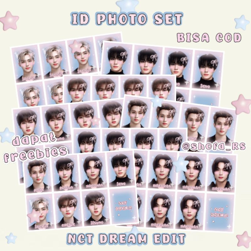 Jual Set Foto ID Bisa Cod NCT Dream Edit/ID CARD K-POP/ ID CARD PHOTO ...
