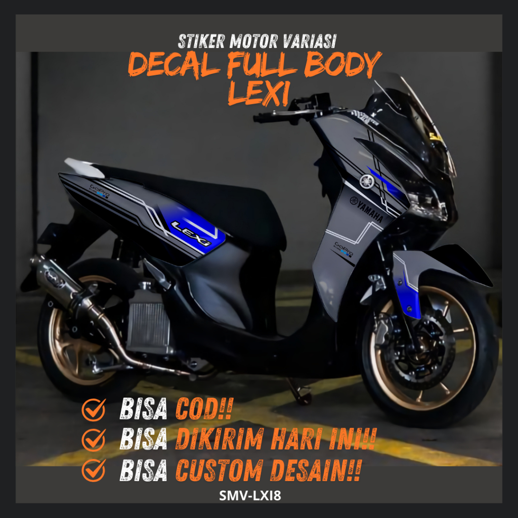 Jual Striping Lexi 155 Custom Desain Full Body Terbaru dengan Kualitas ...