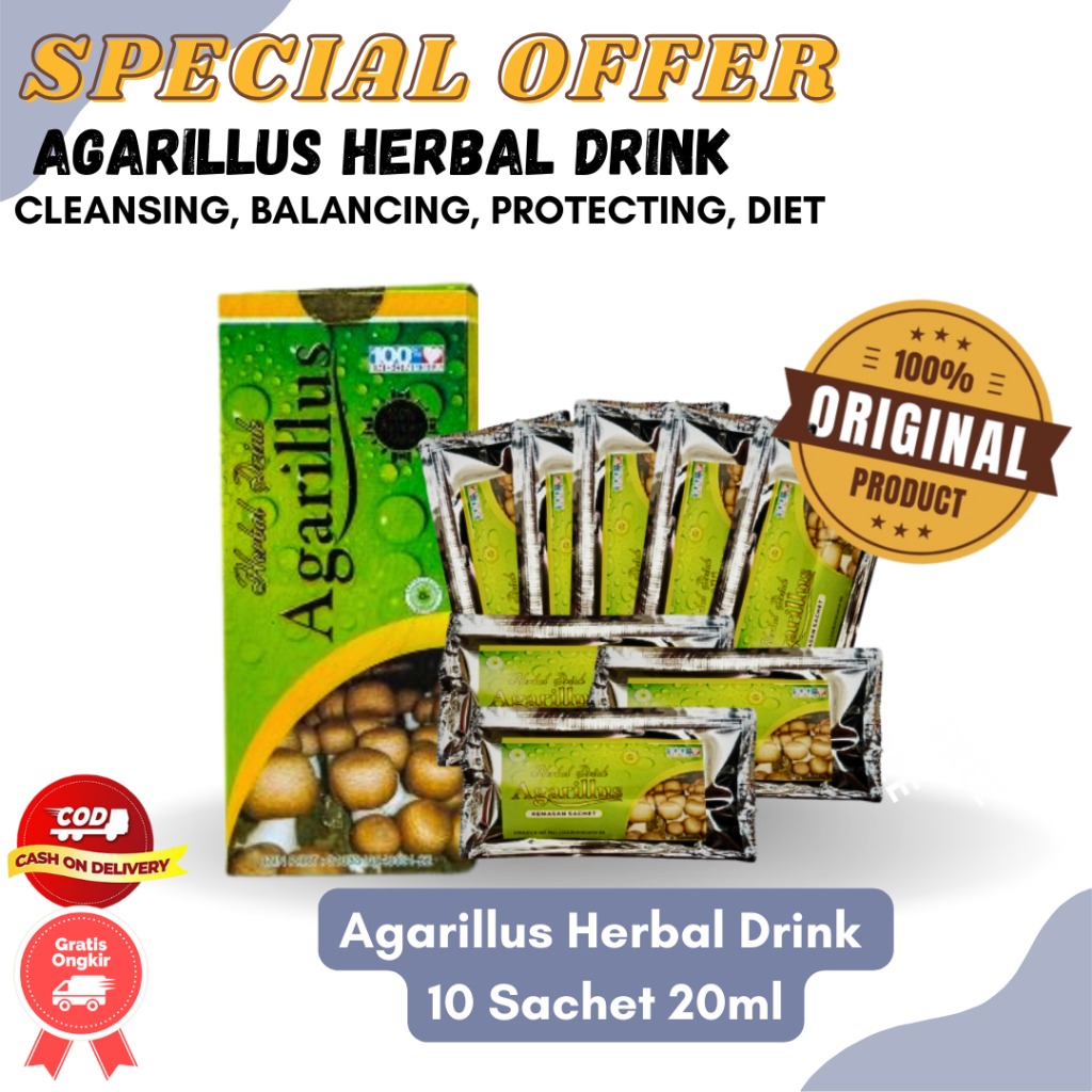 Jual Agarillus Hijau (Herbal Drink) Kemasan 10 sachet (20ml/sachet ...