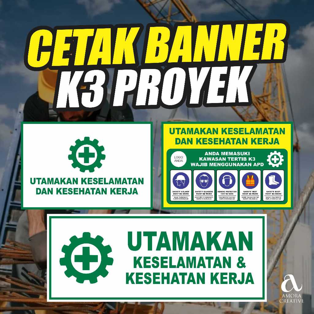Jual SPANDUK BANNER K3 PROYEK | MURAH | CEPAT | Shopee Indonesia