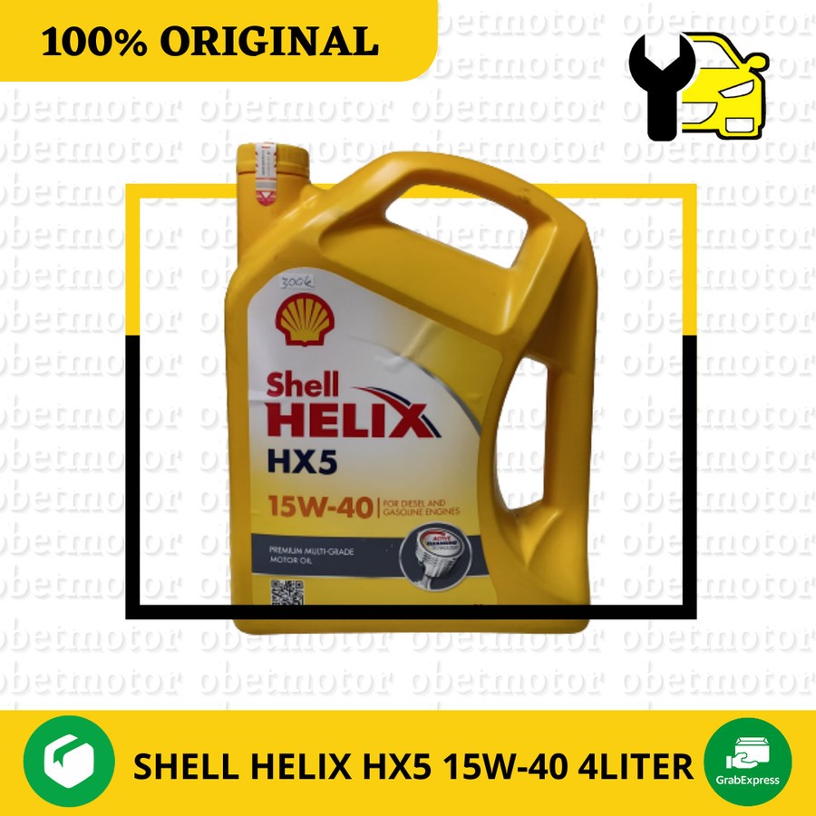 Jual OLI MOBIL SHELL HELIX HX5 15W-40 4LITER 100% ORIGINAL | Shopee ...