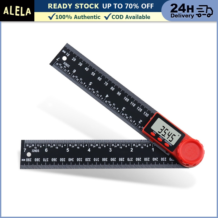 Jual Penggaris Pengukur Sudut Digital Display Protactor Angle Ruler Penggaris Bujur 200mm ...