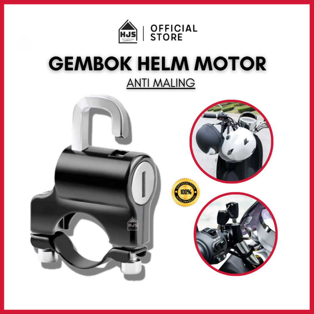 Jual [HJS] Gembok Helm Motor Kunci Helm Anti Maling G02 Lock Pengaman ...