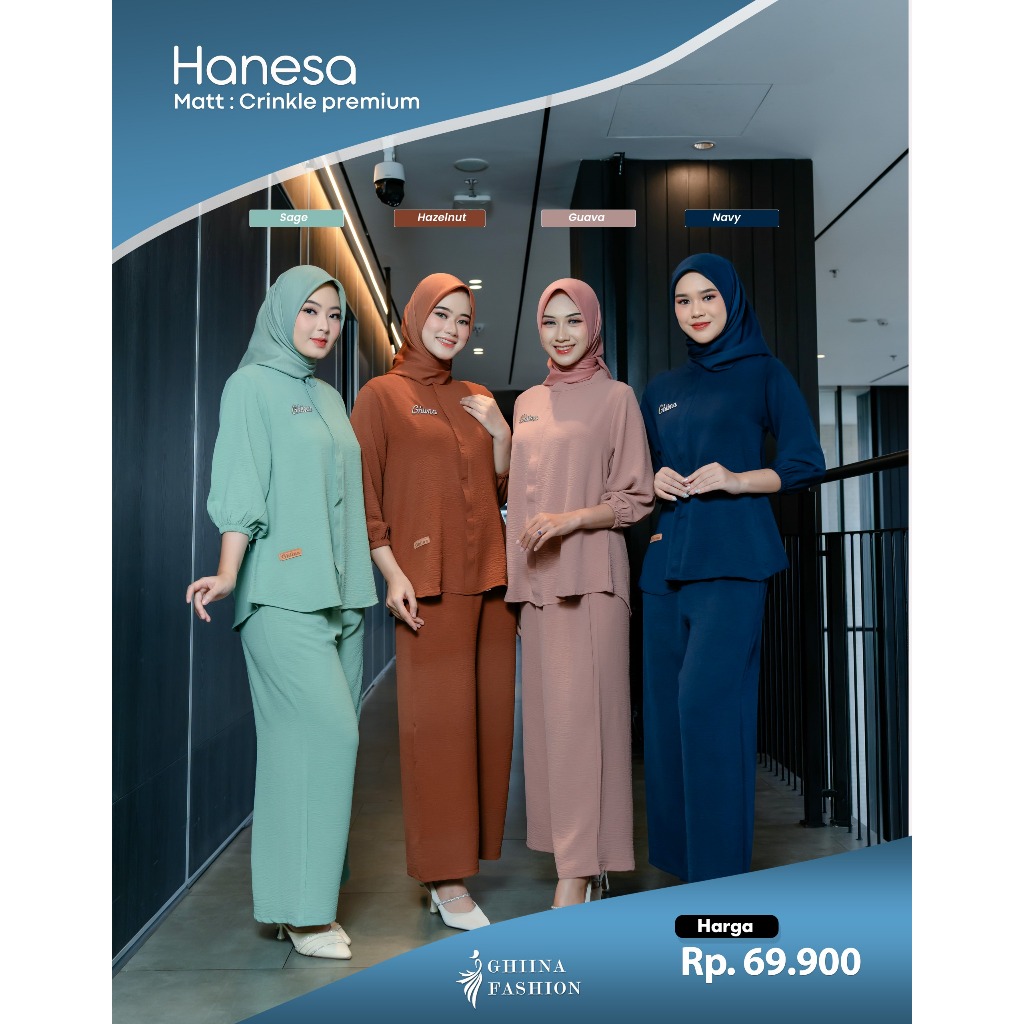 Jual HANESA ONE SET - GHIINA FASHION - MATT CRINGKEL - ONE SET WANITA ...