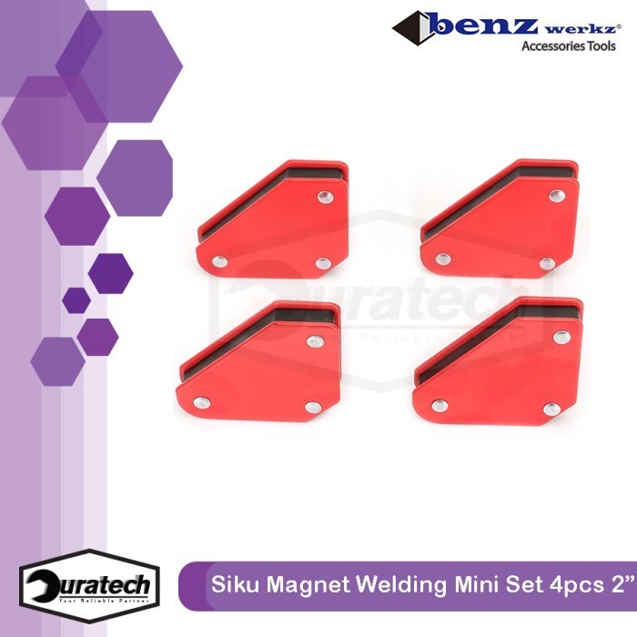 Jual Benz Werkz Siku Magnet Las 2" Set 4 Pcs - Magnetic Welding Holder ...