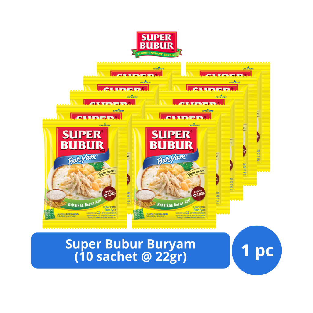 Jual Super Bubur Buryam 10s @ 22gr | Shopee Indonesia