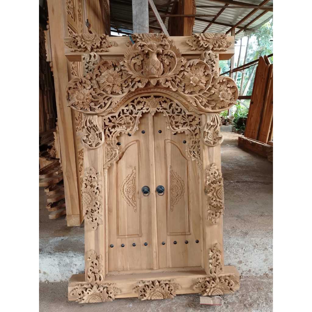 Jual Jendela Ukir Gebyok Still Kayu Jati Jepara Ukuran L100 x T150 CM ...