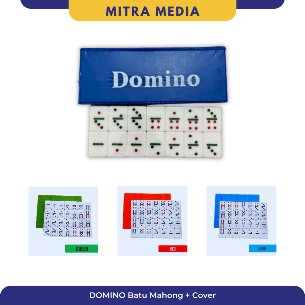 Jual Batu Domino Plastik / Batu Domino Plastik + COVER/ Mahjong/ Batu ...