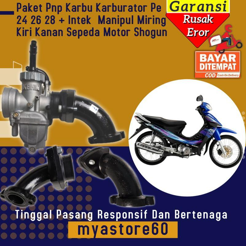 Jual Paket PNP Tinggal Pasang Sepeda Motor Suzuki Shogun !!! Carbu Carburator Karburator PE 24 ...