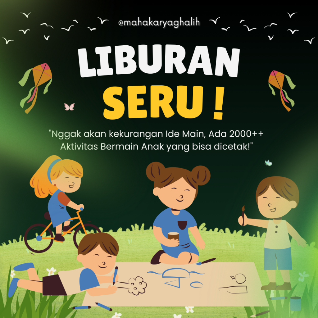 Jual LENGKAP!! 2000++ Worksheet Liburan Seru Bareng Bocil: Tak Akan ...