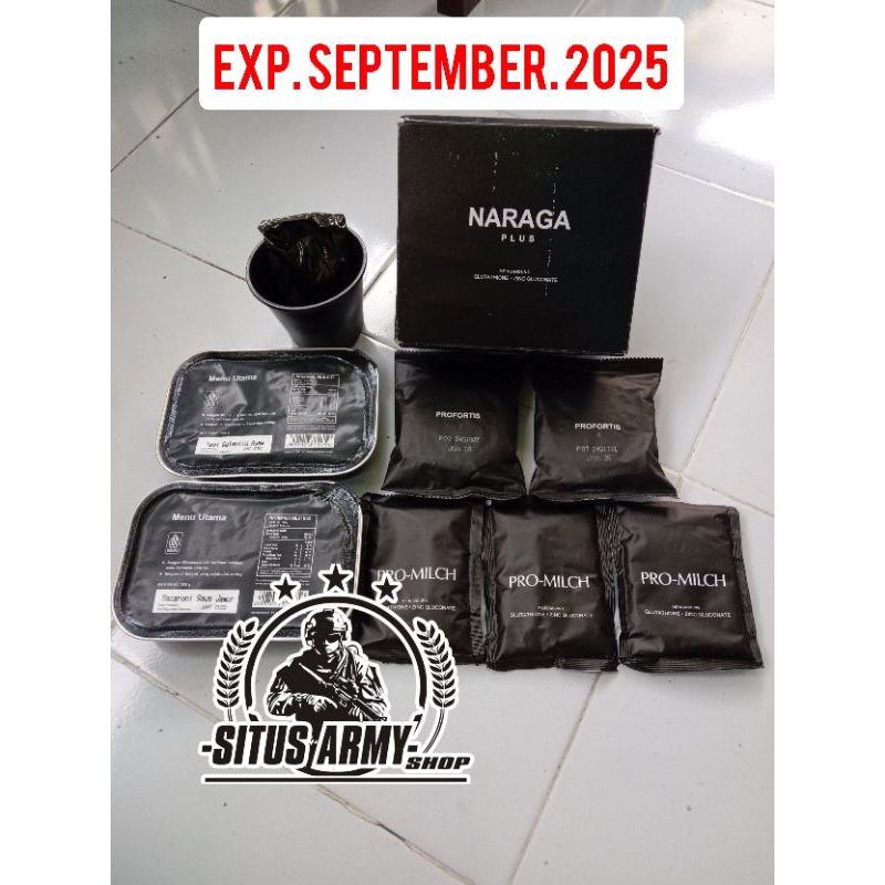 Jual TERMURAH..! NEW RANSUM NARAGA PLUS ASLI JATAH TNI EXP. JULI ...