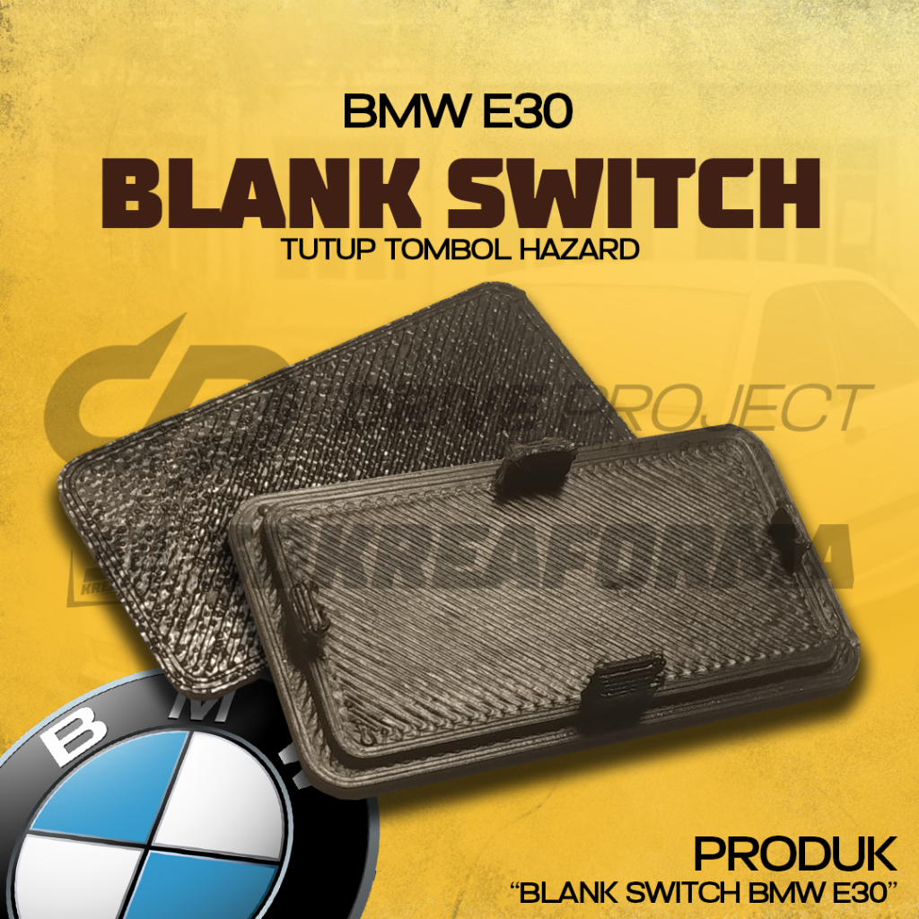 Jual BMW E30 blank switch tutup tombol hazard ac heather speaker ...