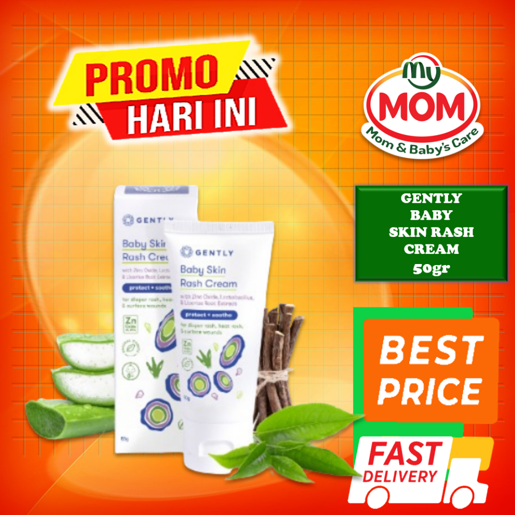 Jual GENTLY Baby Rash Cream 50gr - Krim Pereda Ruam Popok pada Bayi ...