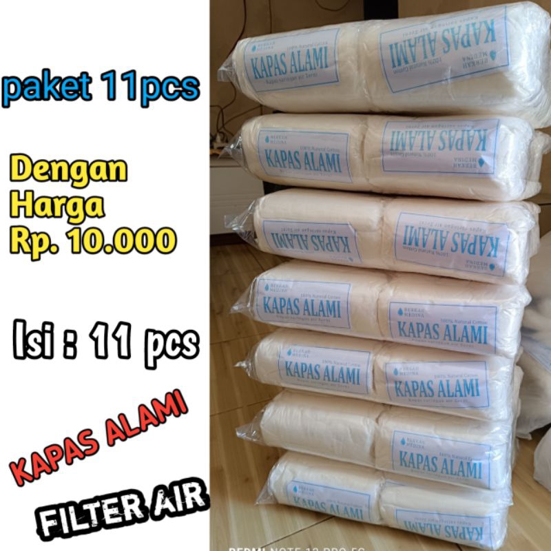 Jual KAPAS ALAMI KAPAS AIR ZERNI KAPAS FILTER AIR PAKET 11pcs berat ...