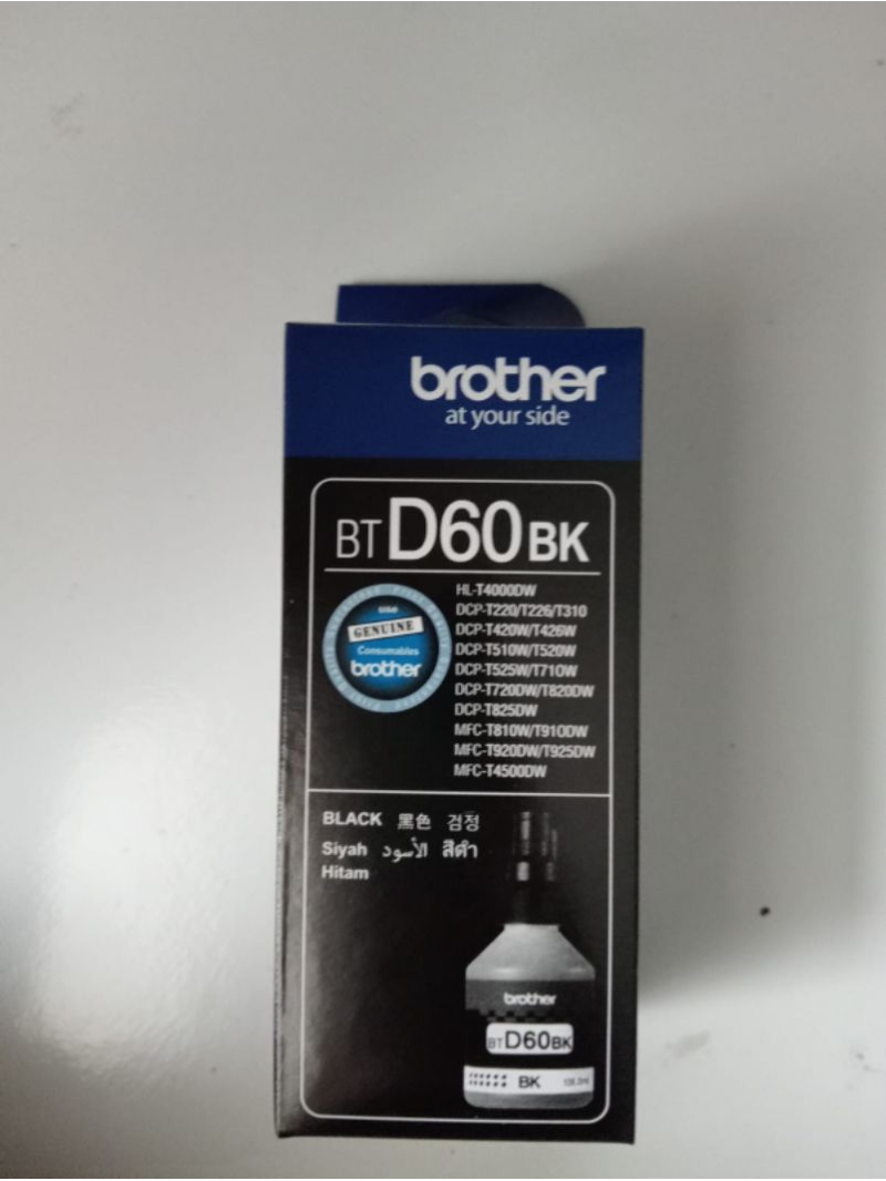 Jual TINTA BROTHER BTD60BK Original For Untuk Printer DCP T300W,,T500W ...