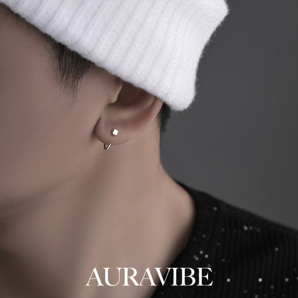 Jual AURAVIBE Anting pria Gaya Korea ceruk unik Rasa desain kemewahan ...