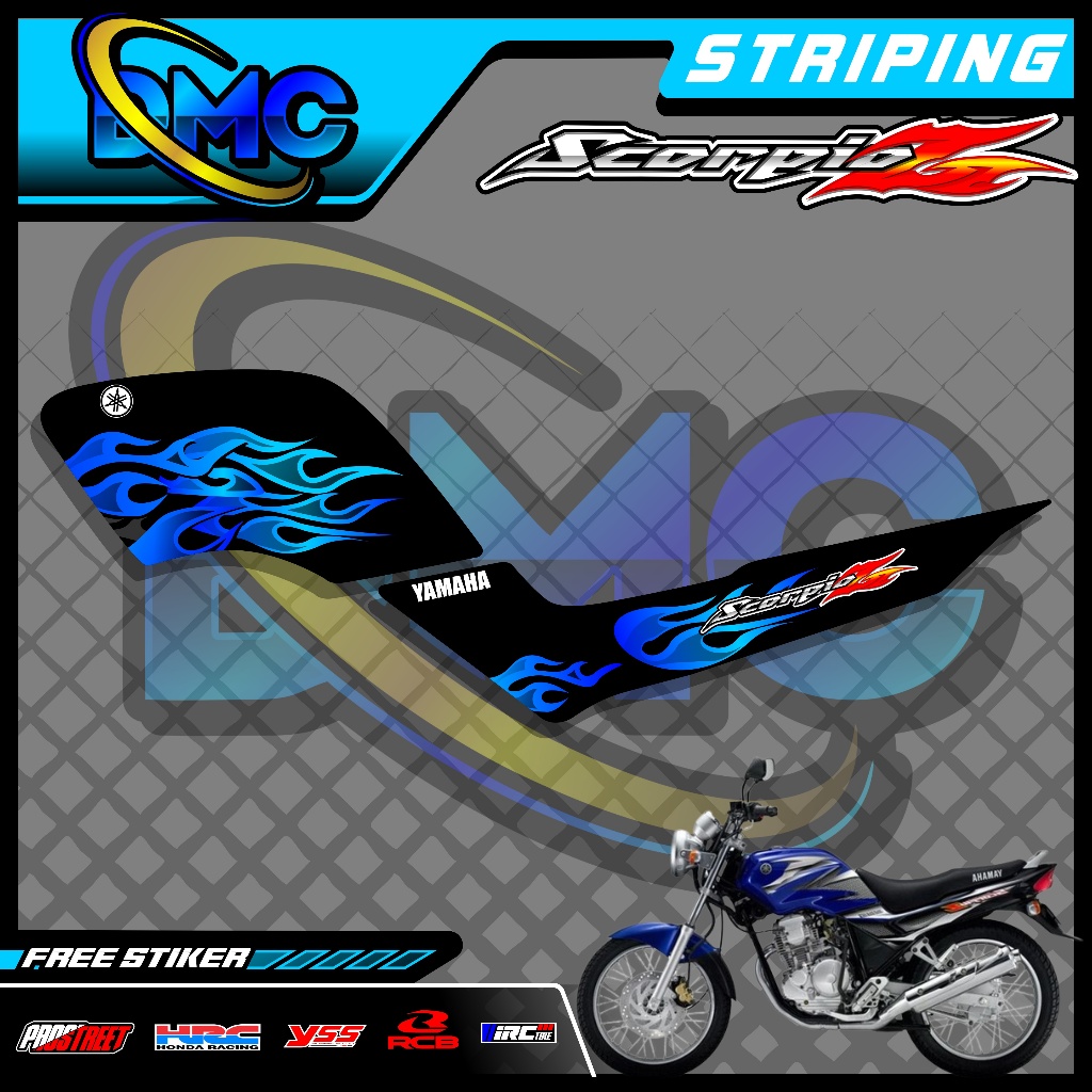 Jual 05/Yamaha Stripping Scorpio Z/STEBO Full Body Sticker Variasi ...