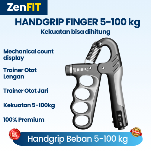 Jual ZenFit Handgrip 5-100 kg Adjustable Hand Grip Finger Power ...