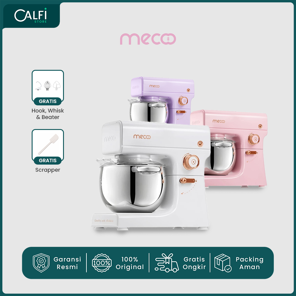Jual MECOO Aesthetic Premium Stand Mixer 6 Liter Smart LED Silent Motor ...